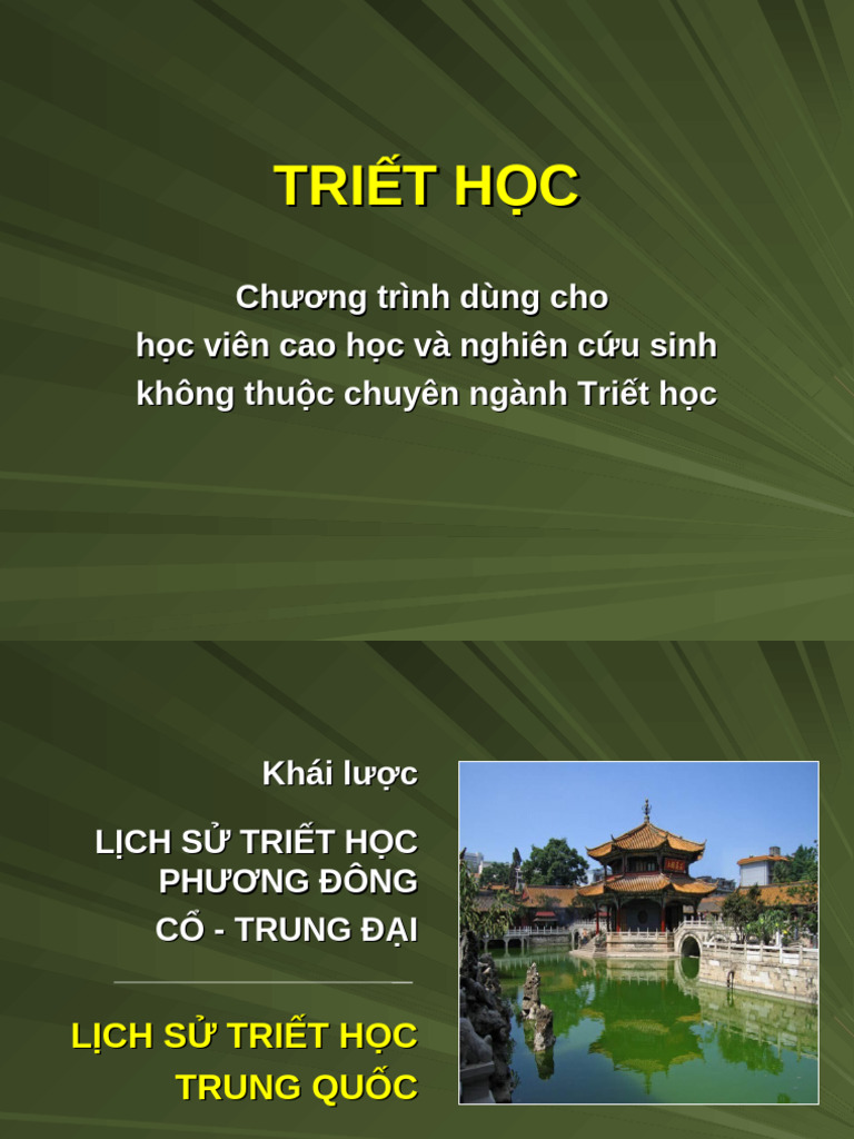 Triet SDH - LSTH Trung Quoc | PDF
