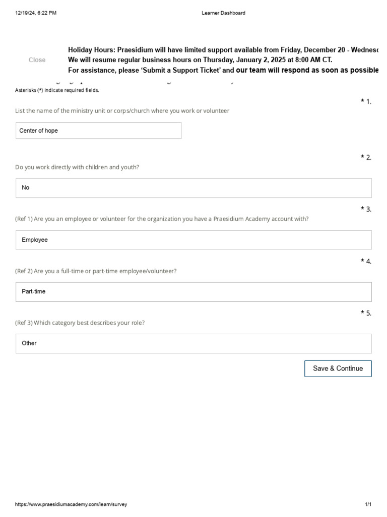Learner Dashboard | PDF