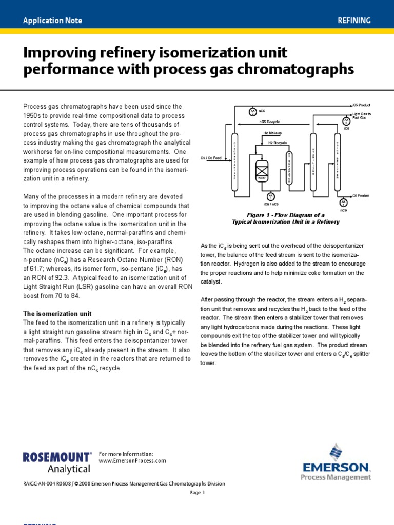 Isomerization Unit | Oil Refinery | Gas Chromatography