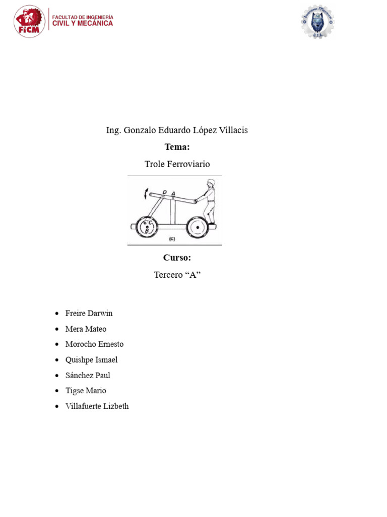 Avance #5 Trole Ferroviario | PDF | Transporte ferroviario | Motores