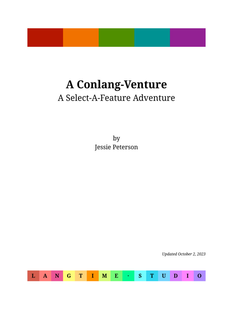 Conlang Venture | PDF | Consonant | Syllable