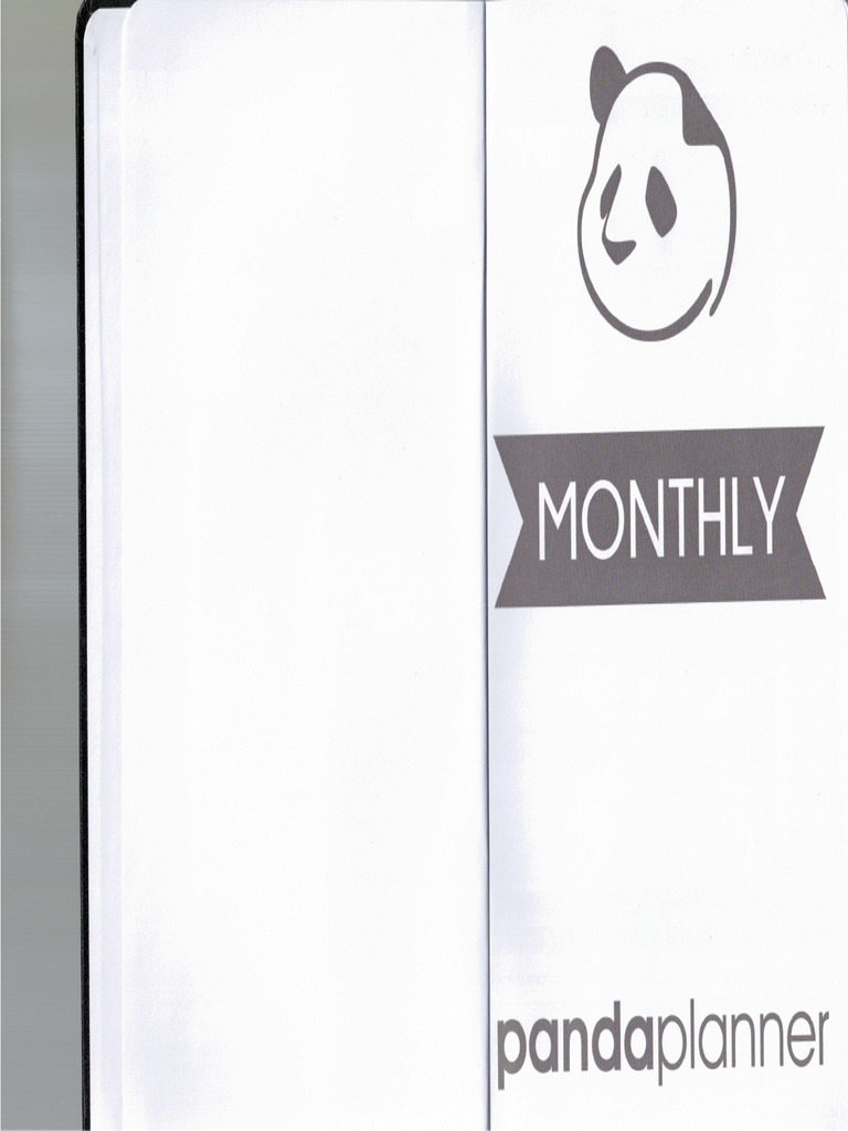 Panda Planner Format For Print | PDF