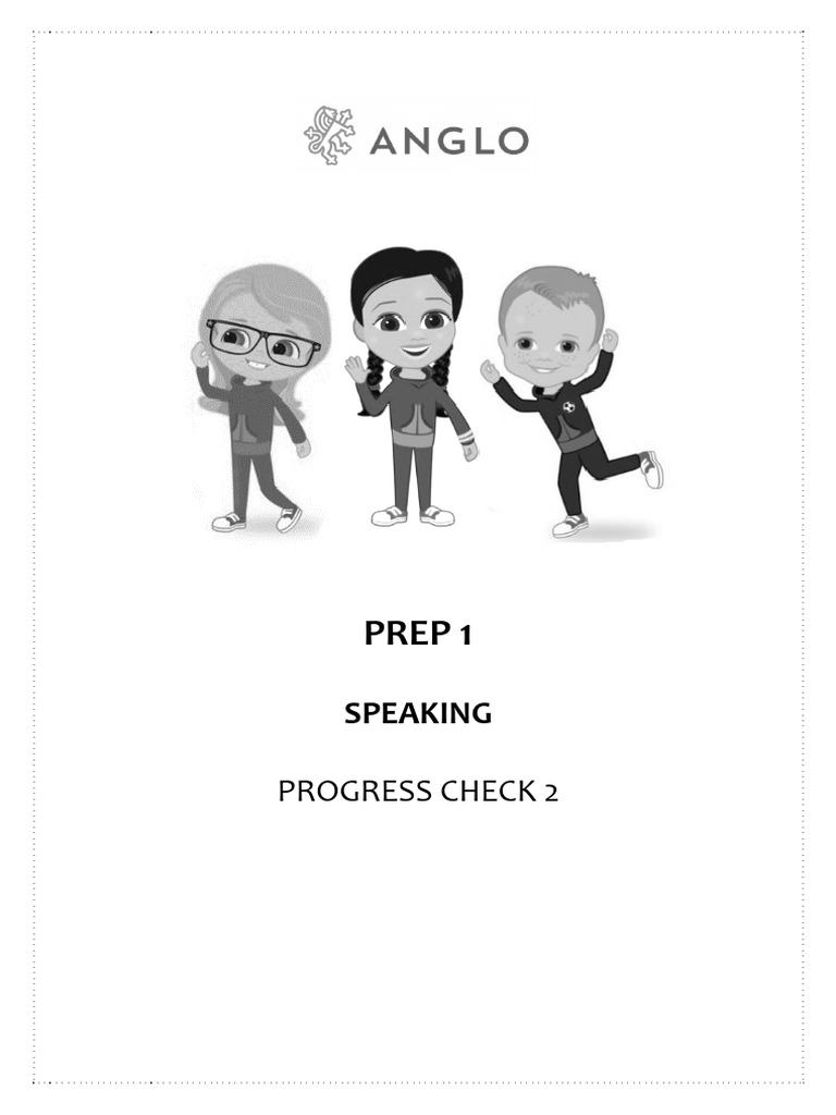 Prep 1 Progress Check 2 Speaking 2021 | PDF | Question | Human ...