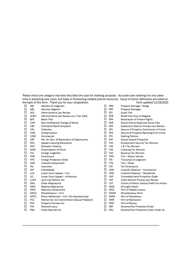 Case Cover Sheet Civil PDF | PDF | Judgment (Law) | Writ