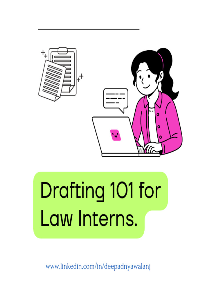 Drafting Basics For Law Interns | PDF | Precedent | Microsoft Word