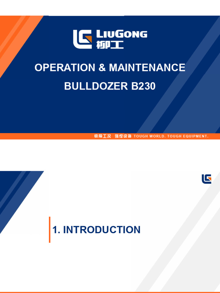 LiuGong B230 - Operation & Maintenance | PDF