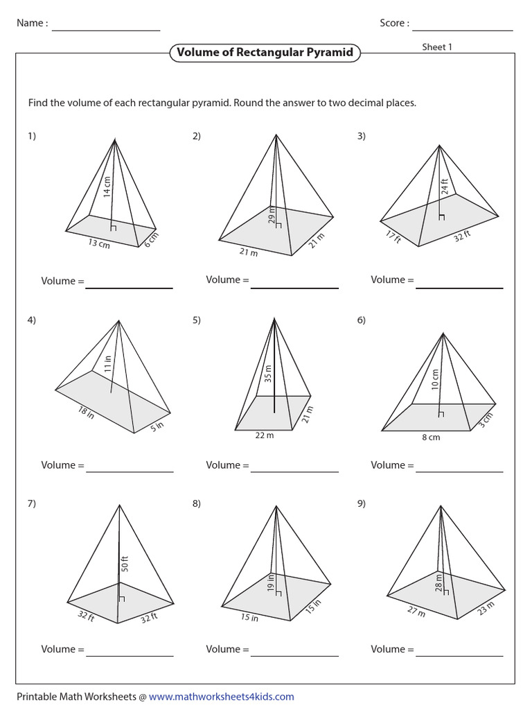 Rectangular Pyramid All | PDF | Arithmetic | Mathematics