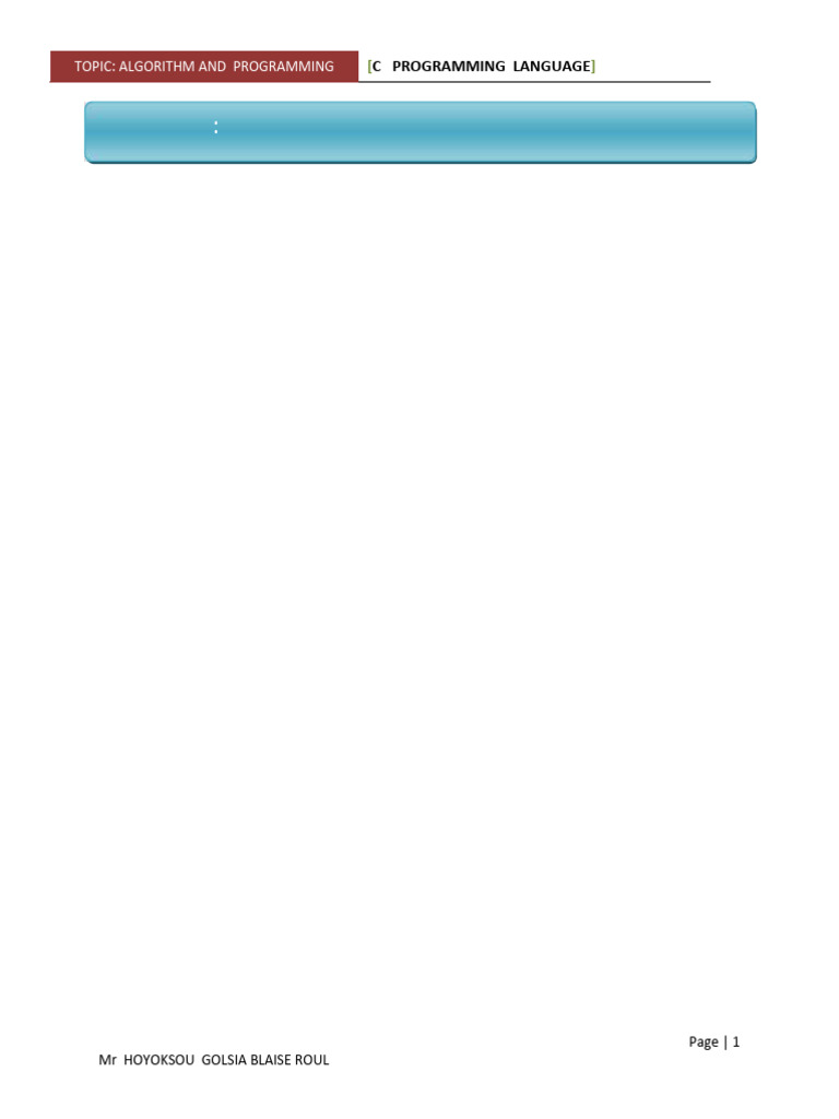 Chapter 5 C Programming Language Uss Pdf Control Flow C Programming Language