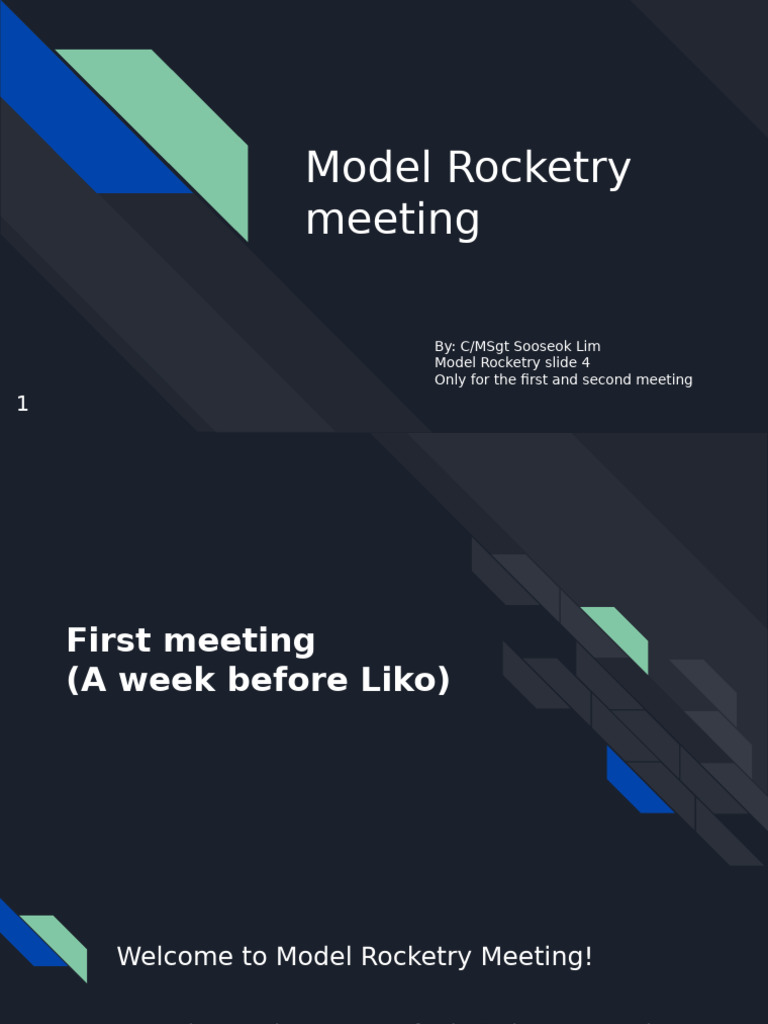 Model Rocketry Meeting V.2 | PDF | Rocket | Military Technology