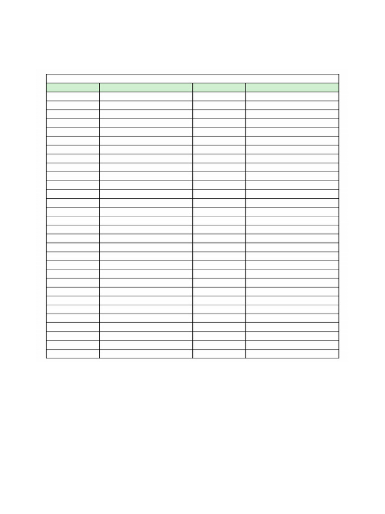 Blank 4 Column Chart Printable 248268.Png | PDF