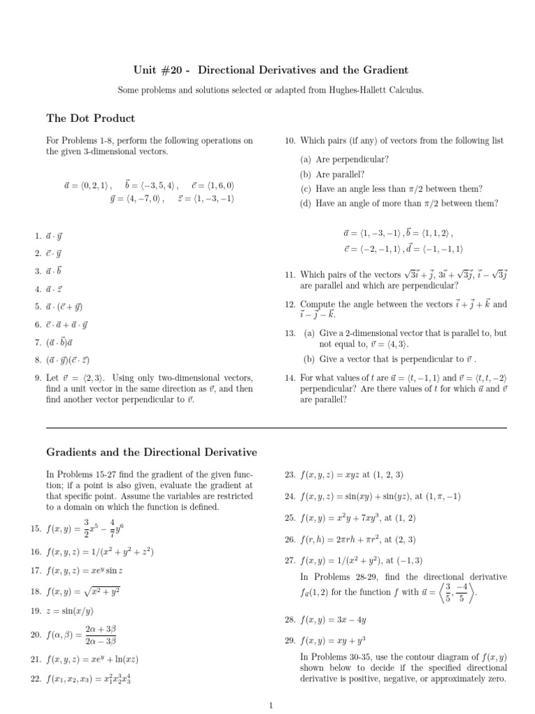 Unit20 | PDF | Gradient | Linear Algebra
