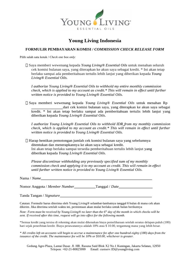 Commission Check Release Form (1) | PDF