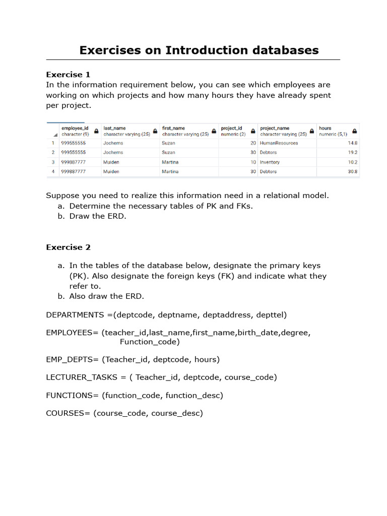 01 1 Introduction Databases Ex | PDF | Databases | Information Retrieval