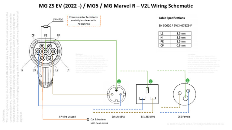 MG ZS EV V2L Wiring Schematic Guide | PDF | Electrical Components ...