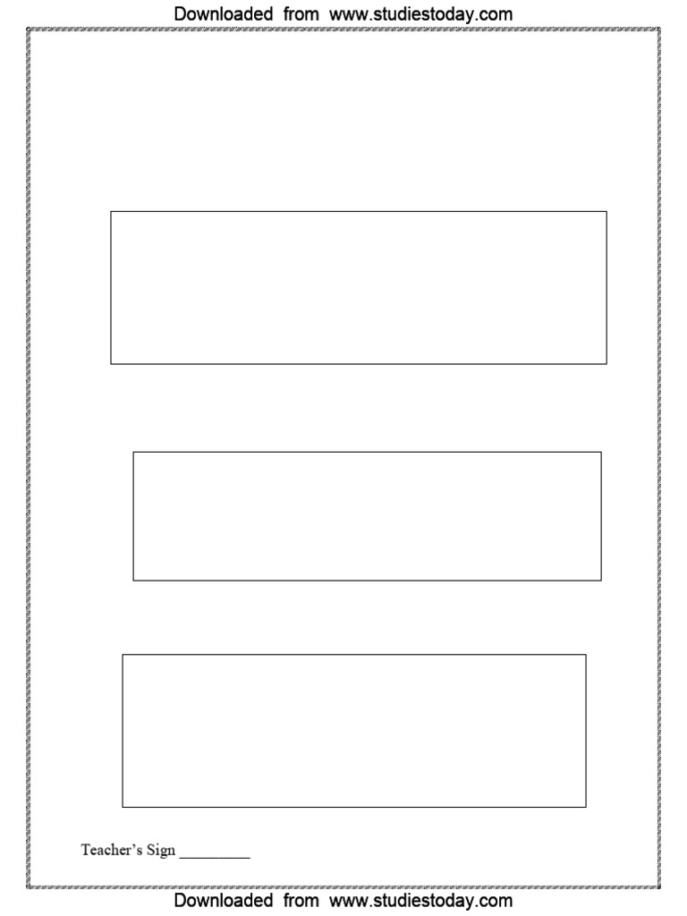 CBSE Class 5 Maths Worksheet-Area and Its Boundary | PDF