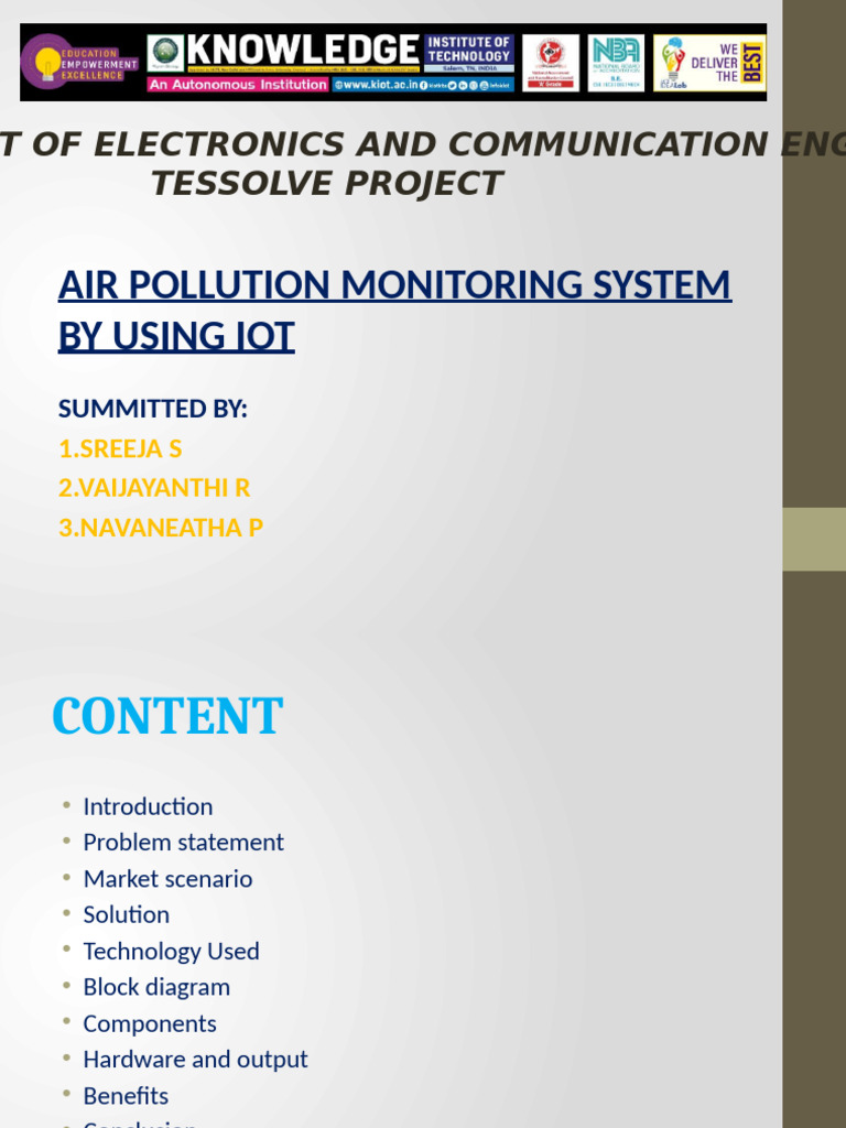 Air Pollution Monitoring System | PDF | Internet Of Things | Air Pollution