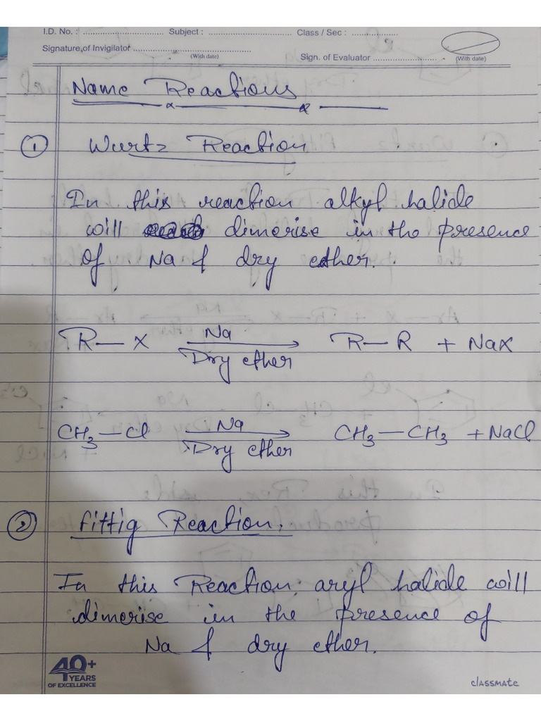 Chemistry Reactions Names | PDF