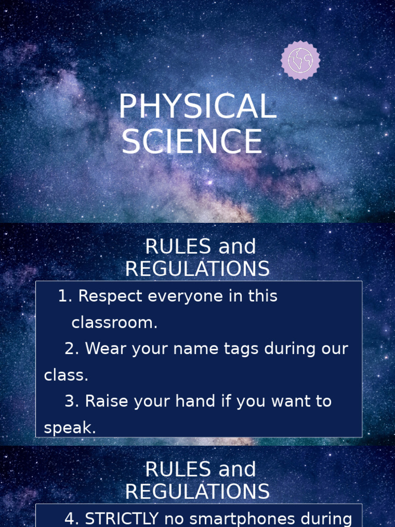 Physical Science Week 1 Students | PDF