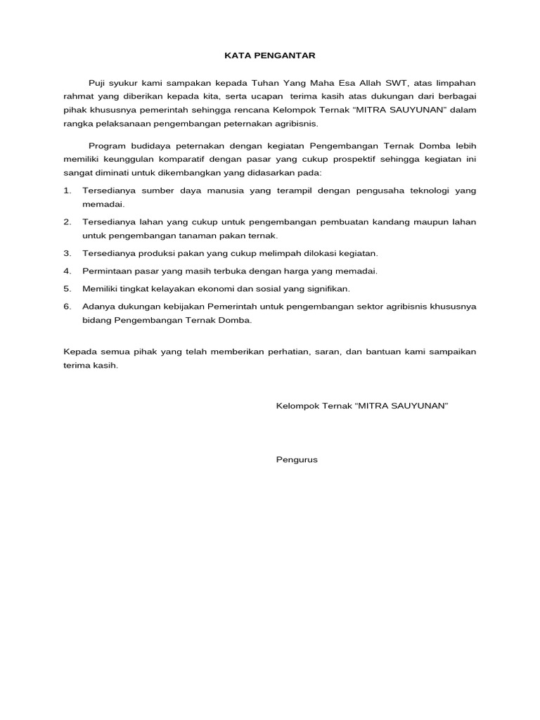 Proposal Domba Karangmangu 2024 | PDF