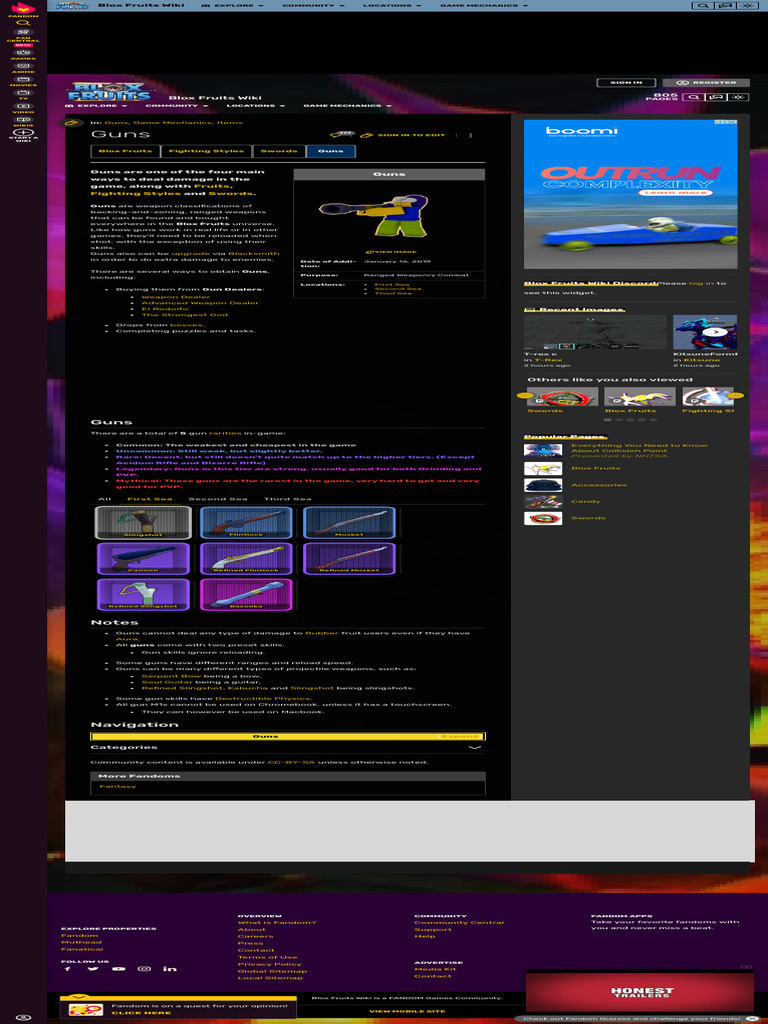 Guns Blox Fruits Wiki Fandom | PDF | Gun