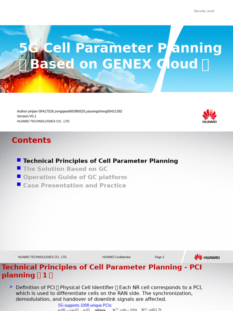 5G Cell Parameter Planning Guide | PDF | Parameter (Computer ...