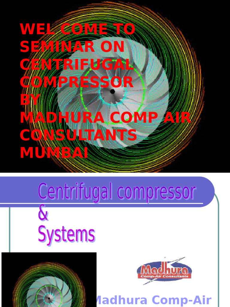 Centrifugal Compressor Seminar Overview | PDF | Gear | Bearing (Mechanical)