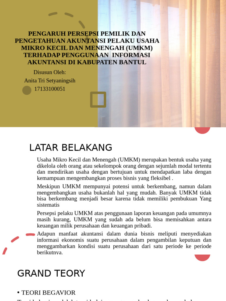 Anita Tri Setyaningsih 17133100051 a2 Ta Kajian Teori Ppt | PDF