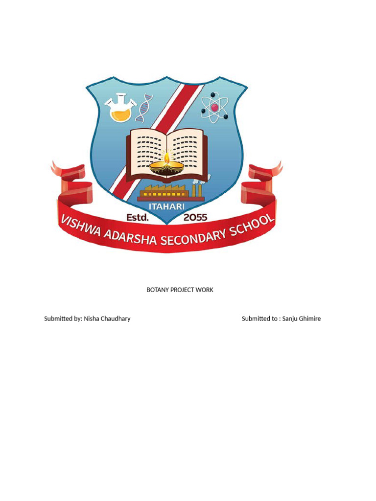 Botany Project Work | PDF