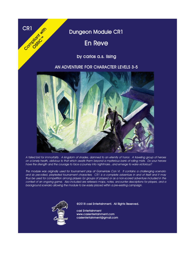 Cr1 en Reve (1e,Osric) | PDF