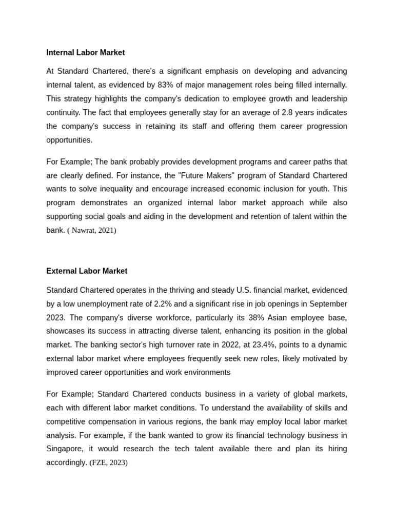 Internal Labor Market | PDF | Employee Retention | Employment