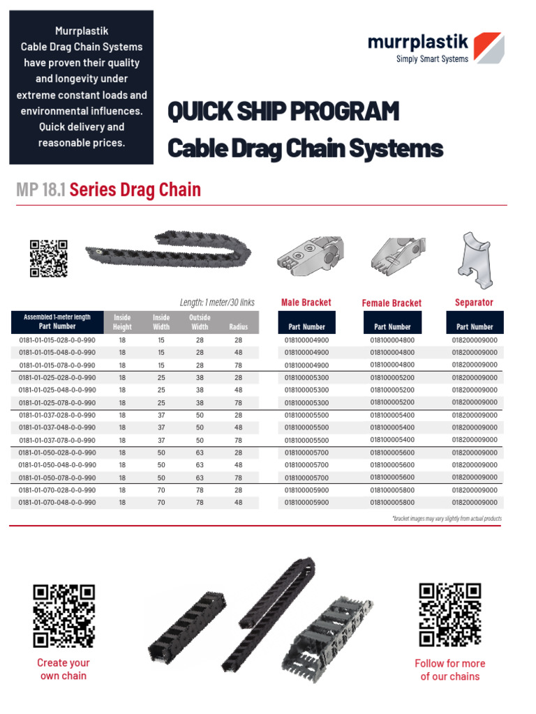 Drag-Chain-Quick-Ship-Program | PDF