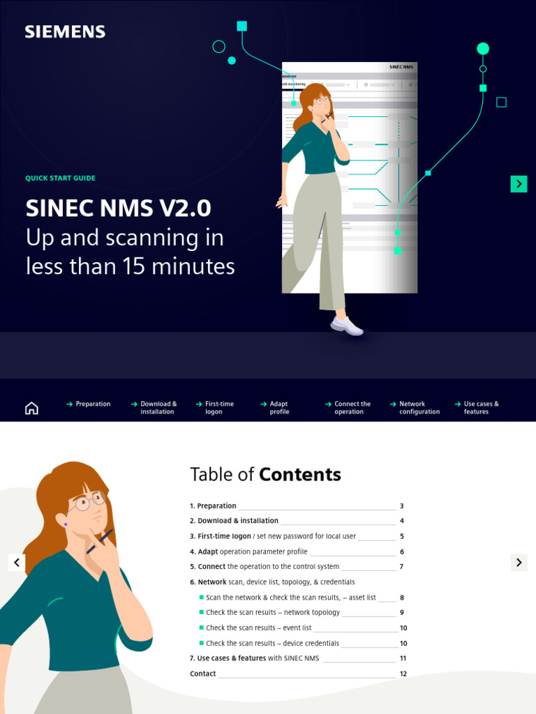 SINEC NMS V2.0 - Quick Start Guide | PDF | Computer Network | Login