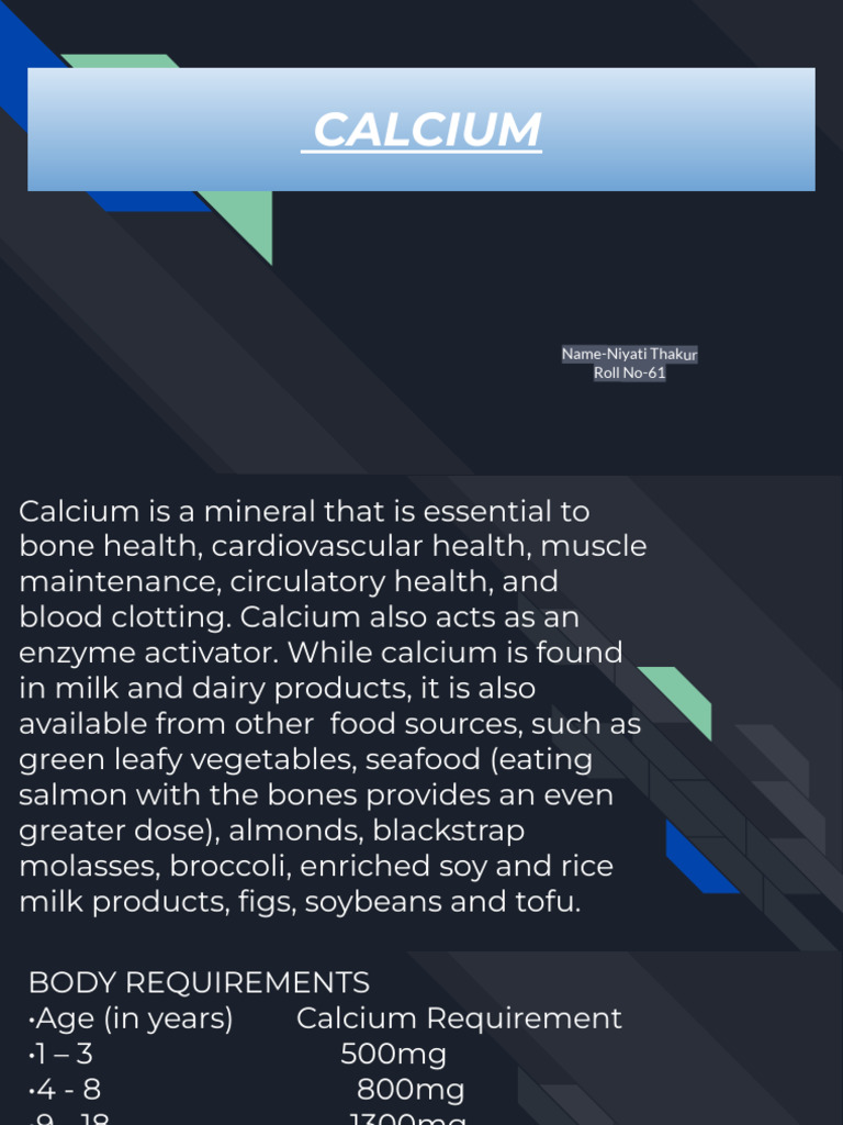 Calcium | PDF | Calcium