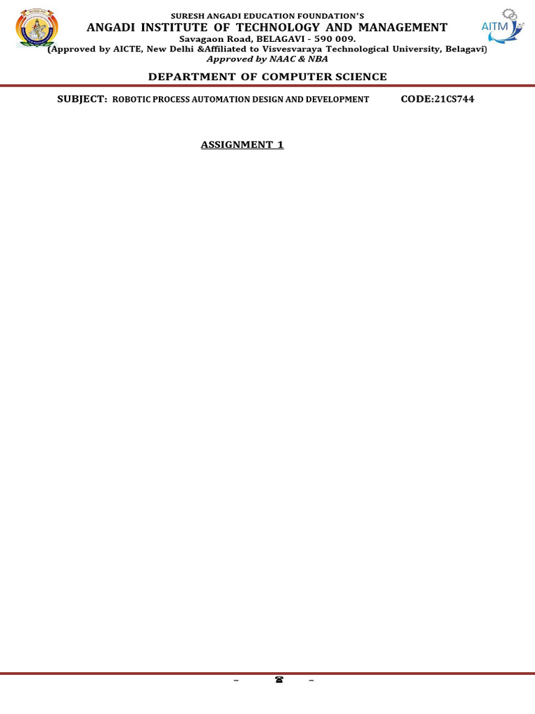 RPA Assignment01 | PDF