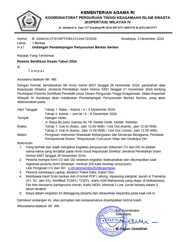 Revisi Undangan CV DD | PDF