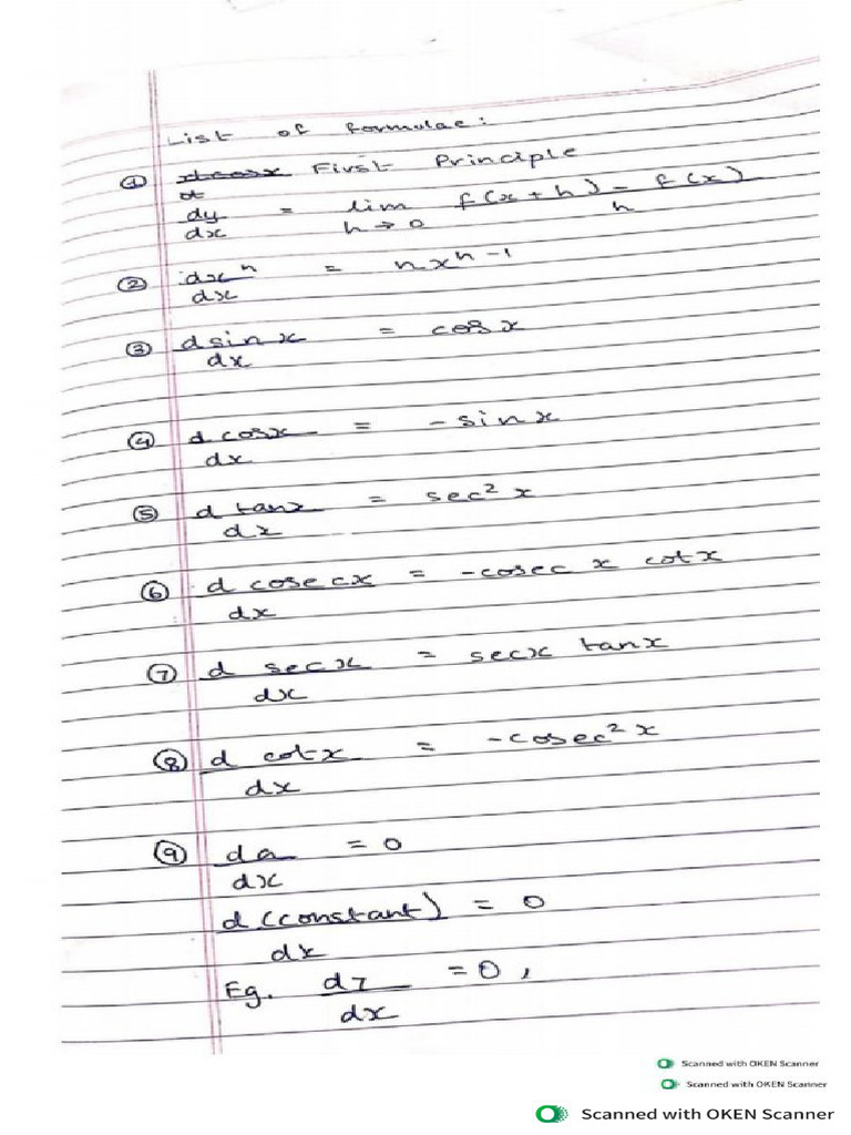 Dec 1st Puc Revision Notes For 2nd Unit Test. | PDF