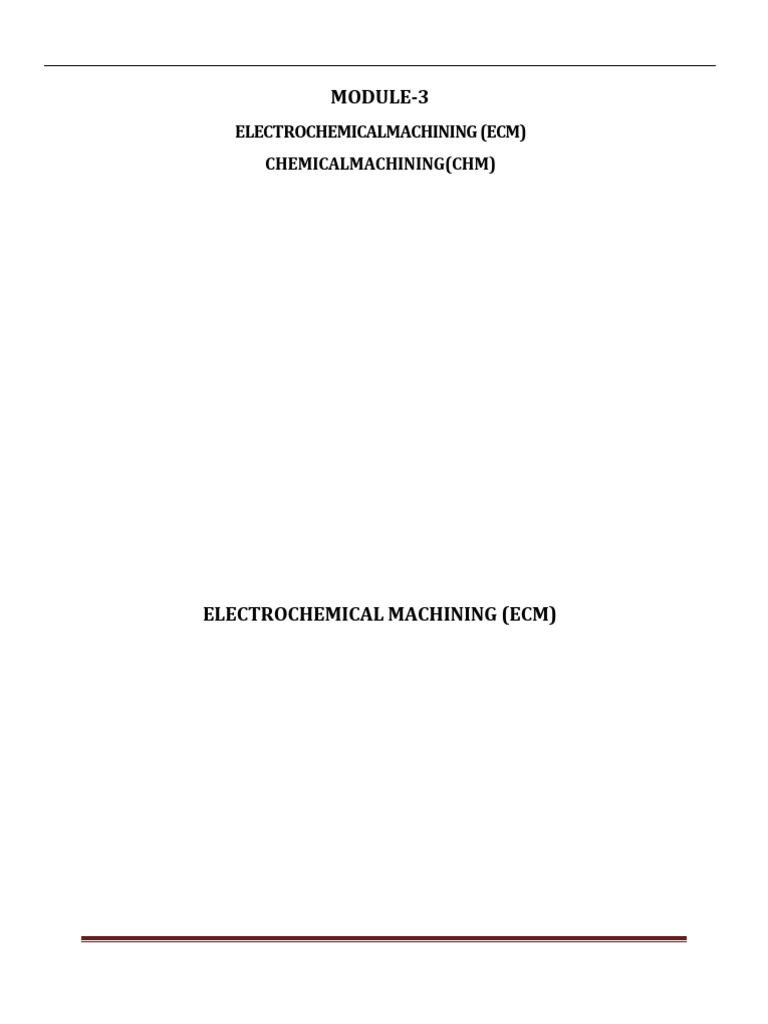 Ecm | PDF | Machining | Rectifier