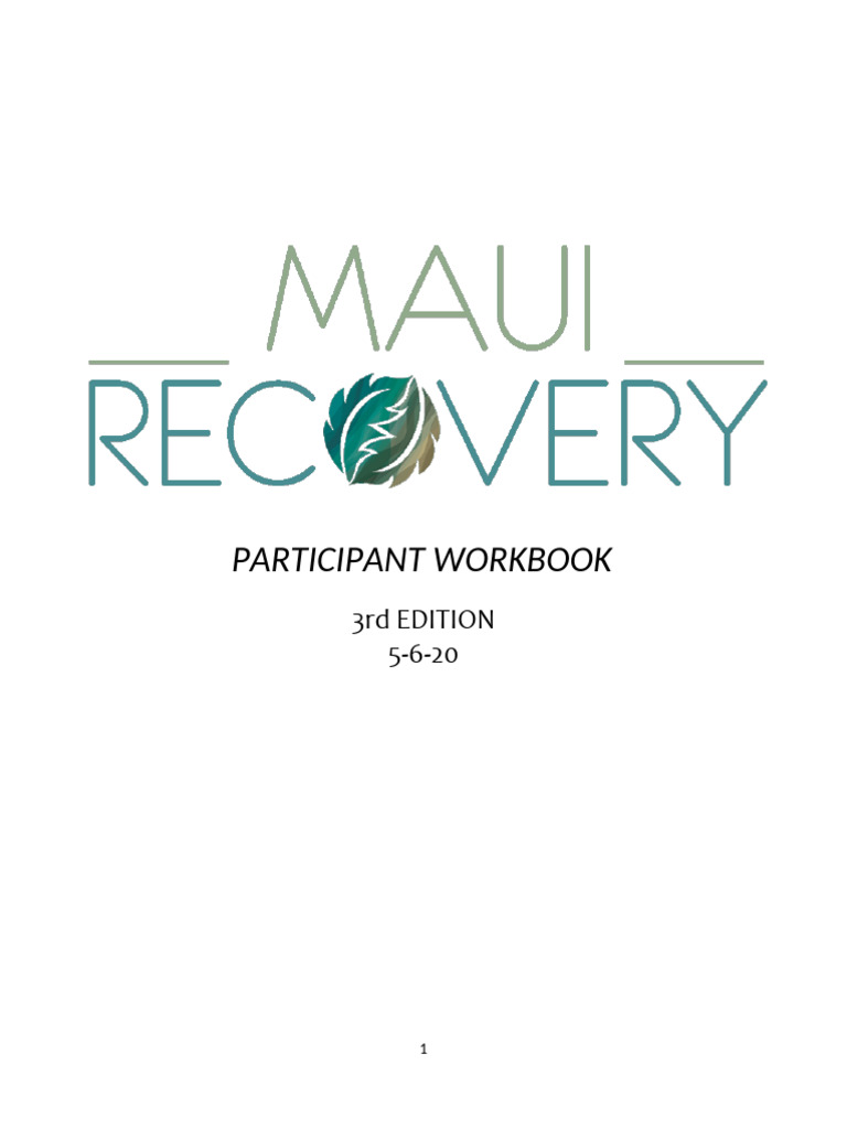 Maui Recovery Participant Workbook | PDF | Twelve Step Program ...