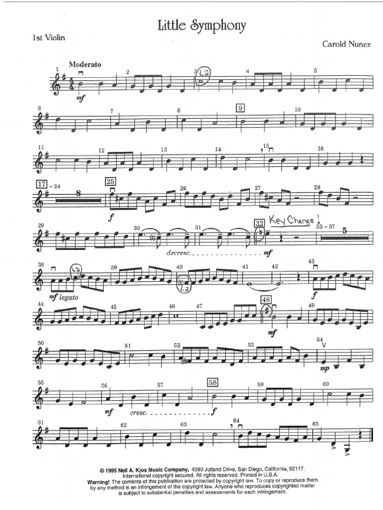 Little Symphony 1st Violin | PDF