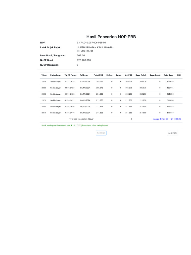 E-Pbb Kota Semarang | PDF