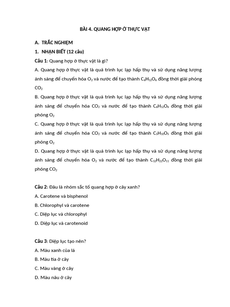 Bai 4 Quang Hop o Thuc VatHS | PDF