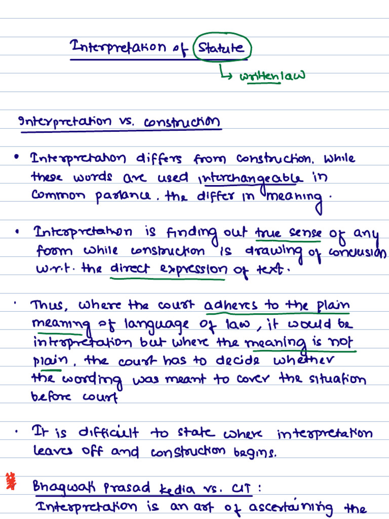Understanding Statutory Interpretation | PDF | Statutory Interpretation ...