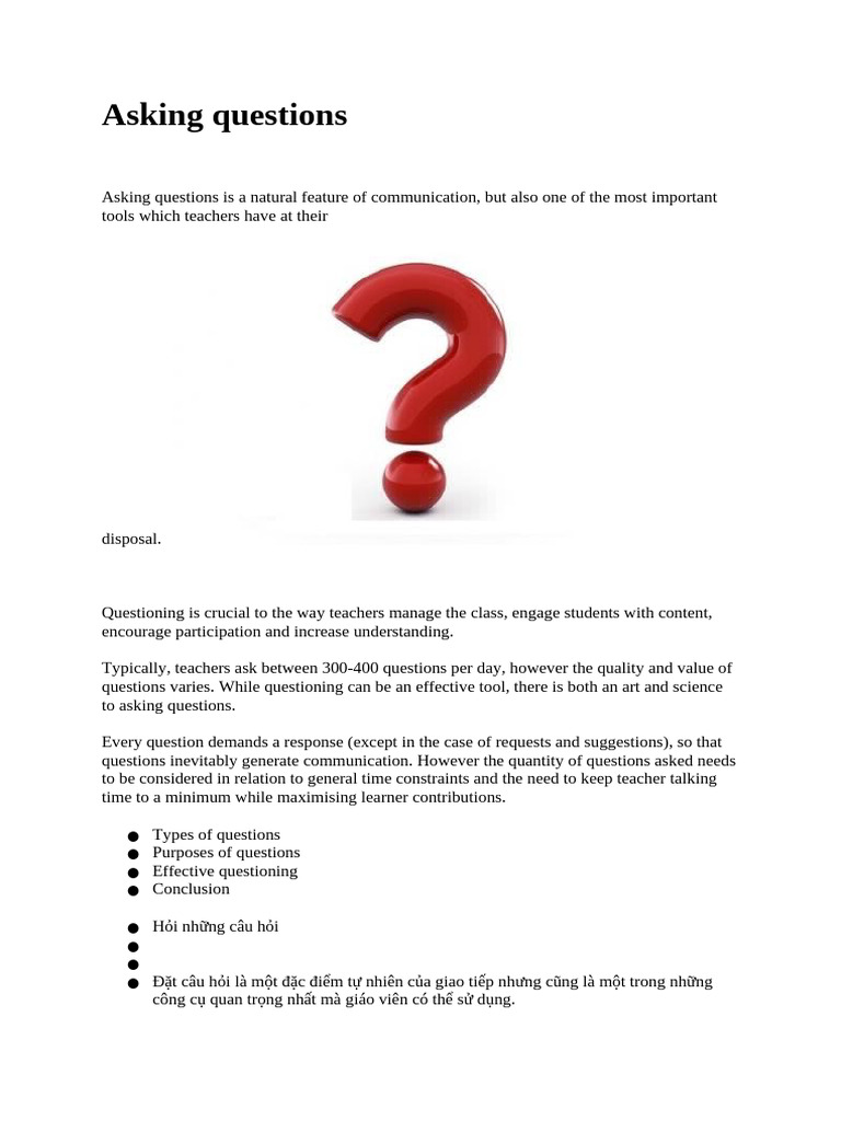 Bản sao Asking questions | PDF