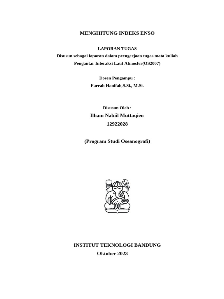 Menghitung Indeks ONI dengan Excel | PDF