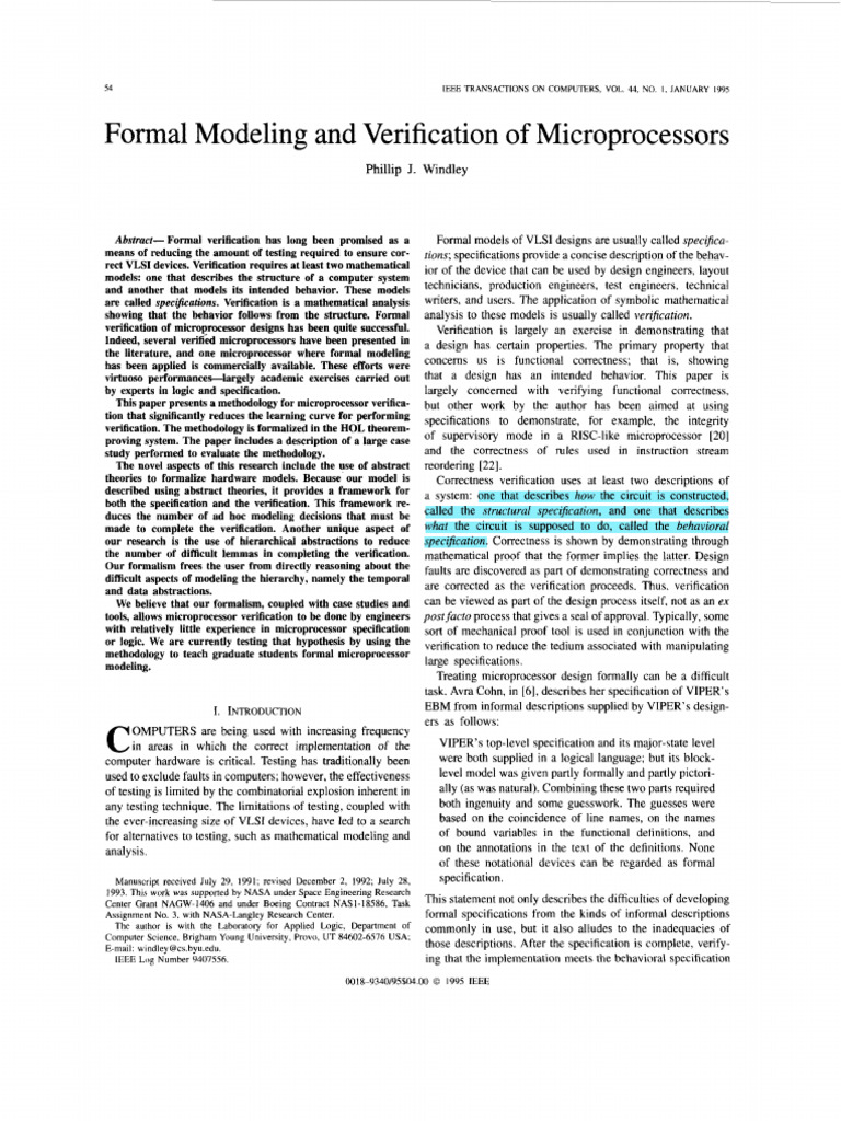 Formal_modeling_and_verification_of_microprocessors | PDF | Formal ... Formal_modeling_and_verification_of_microprocessors | PDF | Formal ...