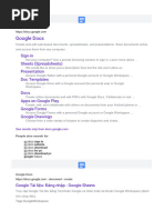 Google Docs Cheat Sheet | PDF