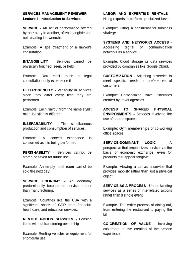 Services Management Reviewer | PDF | Pricing | Brand