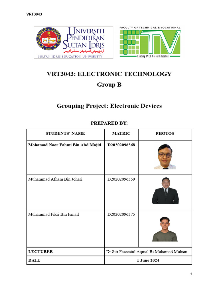 Grouping Project Electronic | PDF | Electric Motor | Arduino