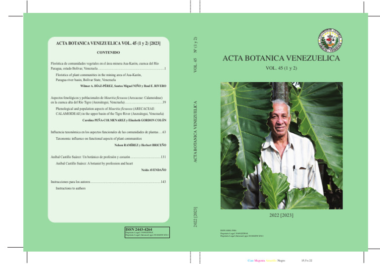 ACTA BOTÁNICA DE VENEZUELA | PDF | Botánica | Arecaceae