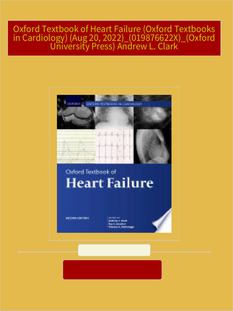 Oxford Textbook of Heart Failure (Oxford Textbooks in Cardiology) (Aug ...
